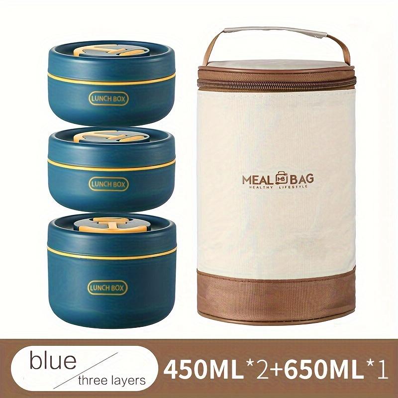 Multi layer circular insulated hot food lunch box, large capacity ...