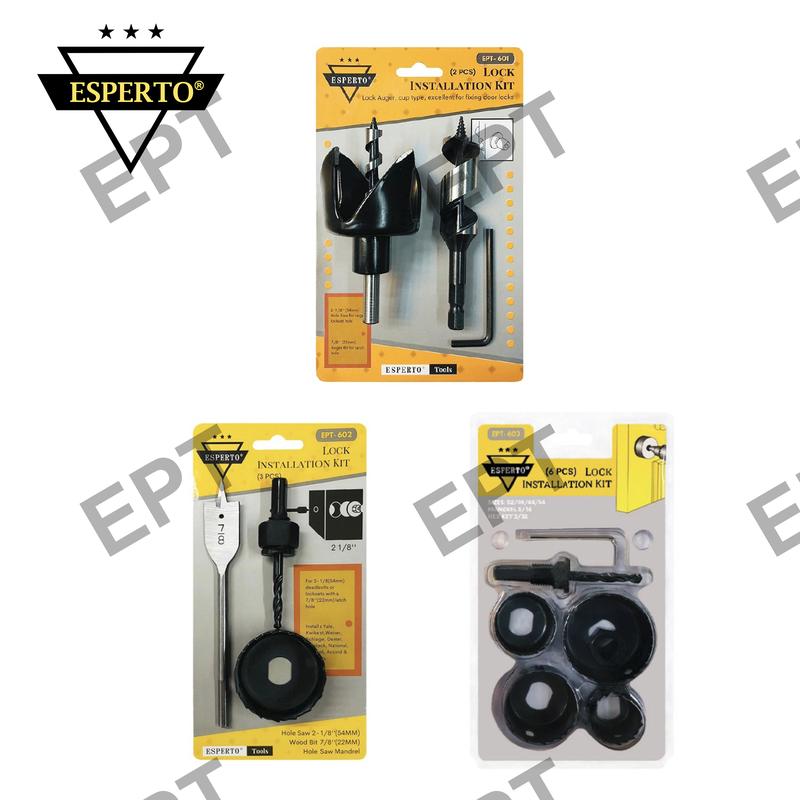 ESPERTO Lock Installation Kit 2 / 3 / 6 pcs Heavy Duty Lock Door ...