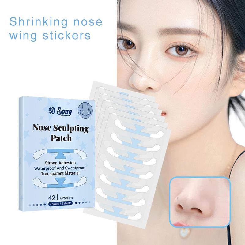 42 Pcs/box Shrinking Nose Wing Stickers Invisible Artifact Sticker ...