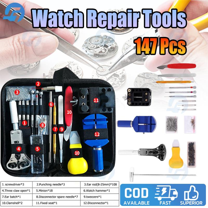 147 Pcs Professional Watch Repair Tools Set Watch Clock Watc - TikTok ...