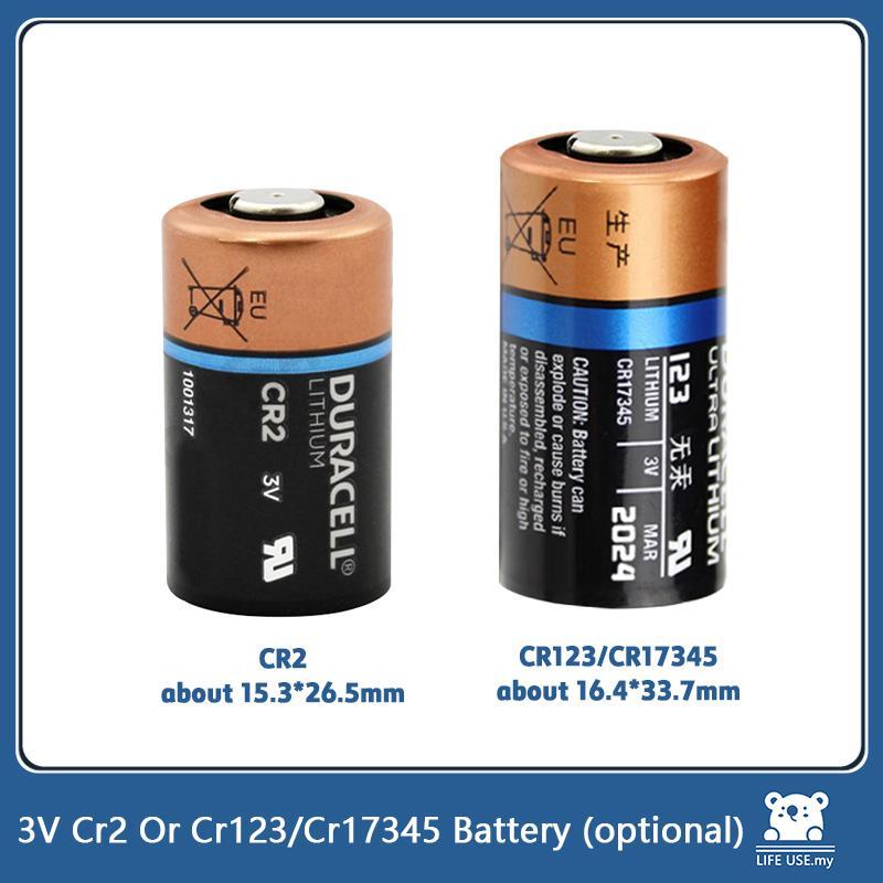 Duracell 3V CR123A/CR2 lithium battery 123A CR17345 DL123A 16340 ...