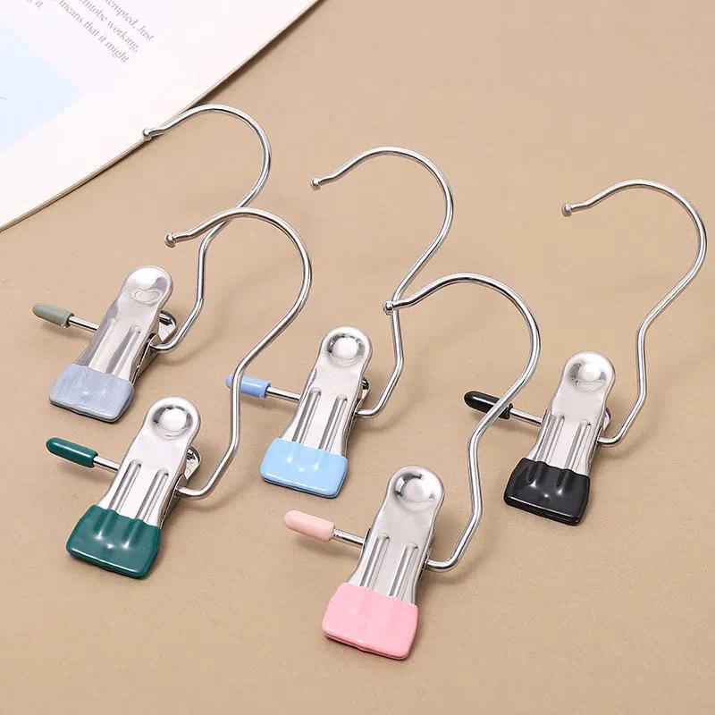 2 Pieces Multi-purpose Clothes Pegs Stainless Steel Spring Clips ...