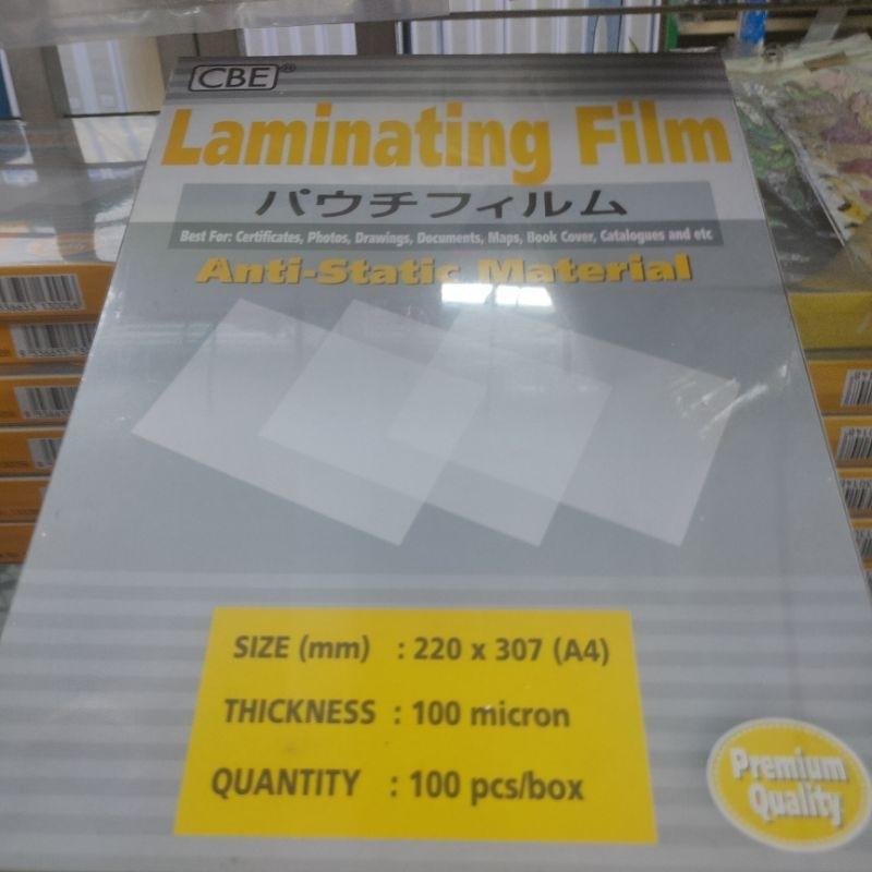CBE A4 Laminating Film - Anti-Static Material Premium Quality - 100pcs ...