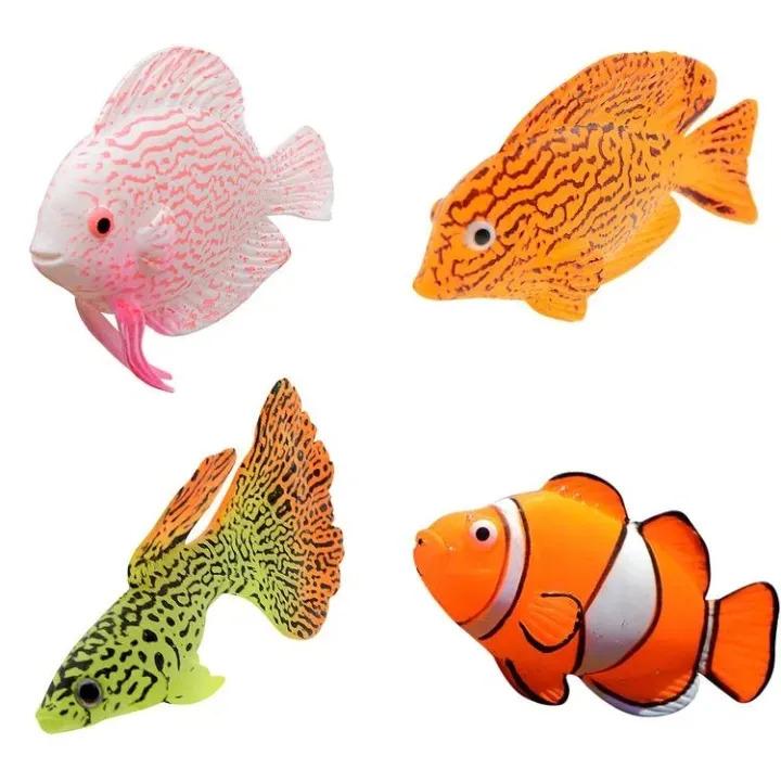 Silicone Fake Fish Silicone Fish Tank Decorations for Aquarium - TikTok ...