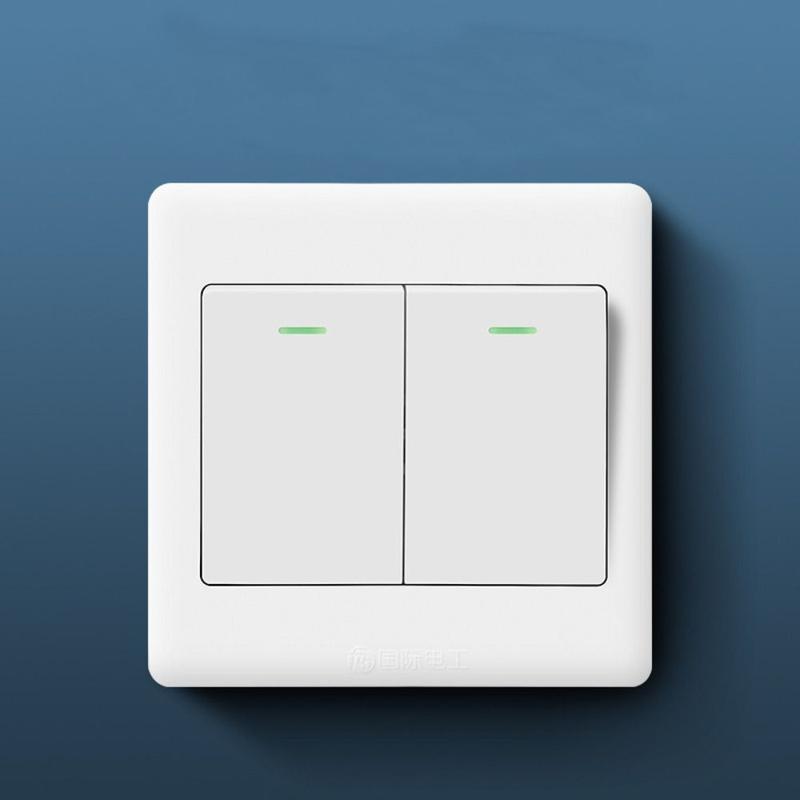 Suis Dinding Butang 1 Hala, Tahan Lama, dengan Lampu LED, Panel ...