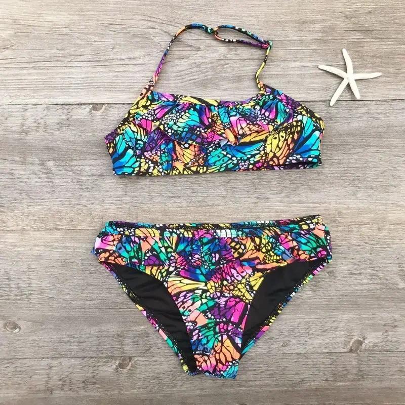 Children Two Piece Swimmsuit Baby Beach Swimsuit Girls Leopard - TikTok ...