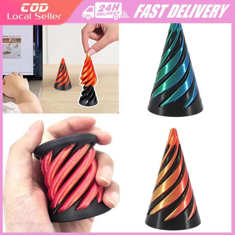 3D printed Spiral Cone Fidget Toy Impossible Spiral Cone Funny - TikTok ...