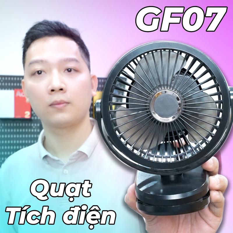 Quạt Mini GF07 Pin Chuẩn 8000 - 15000mAh (Siêu Bền Xoay 360° - TikTok Shop Vietnam