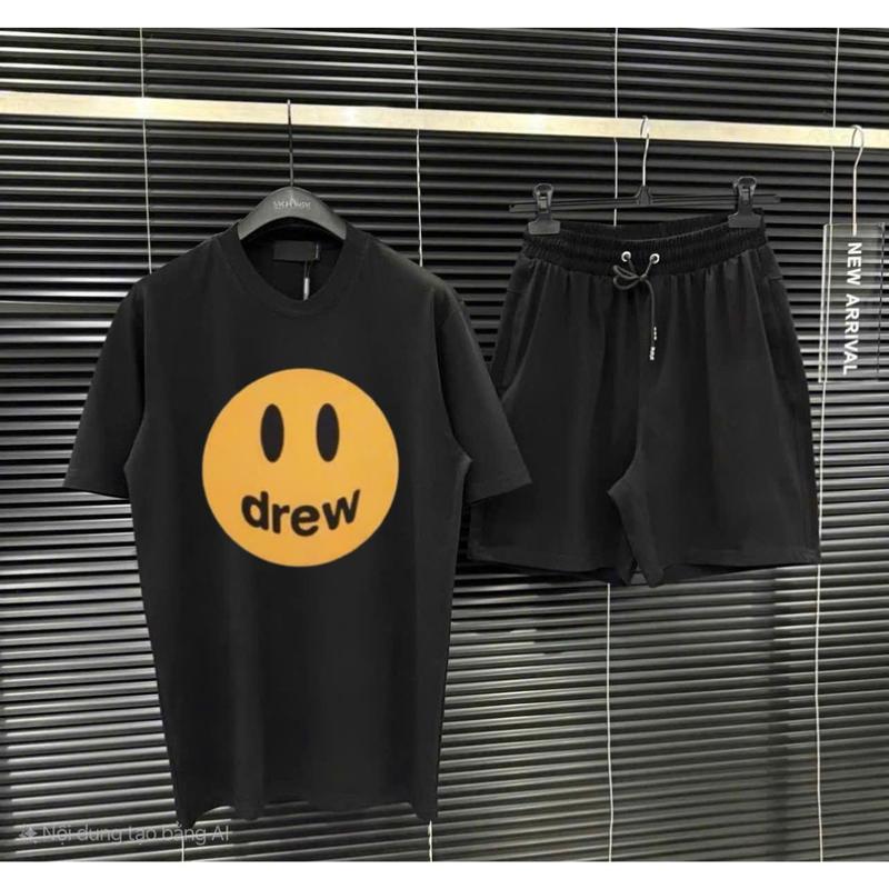 Bộ Quần Áo Thun Dre.w Mặt Cười Trơn,From Unisex Nam Nữ,Coton - TikTok ...