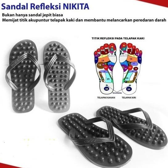 Sandal Jepit Refleksi nikita / Sandal Kesehatan / Sandal Terapi ...
