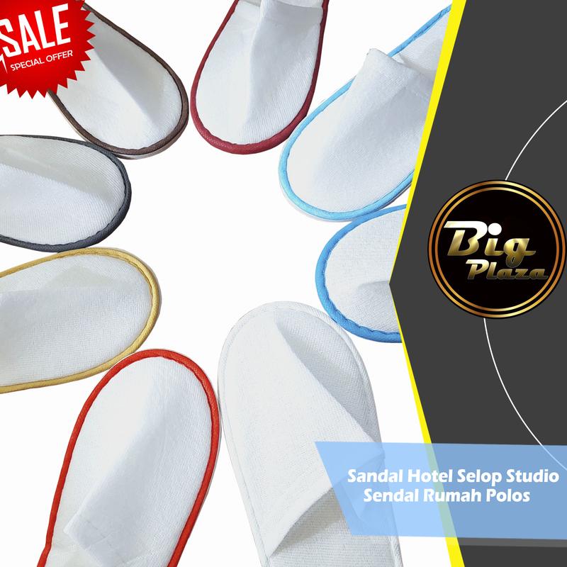 Sandal Hotel Selop Studio Sendal Rumah Polos Tebal Indoor Slipper ...