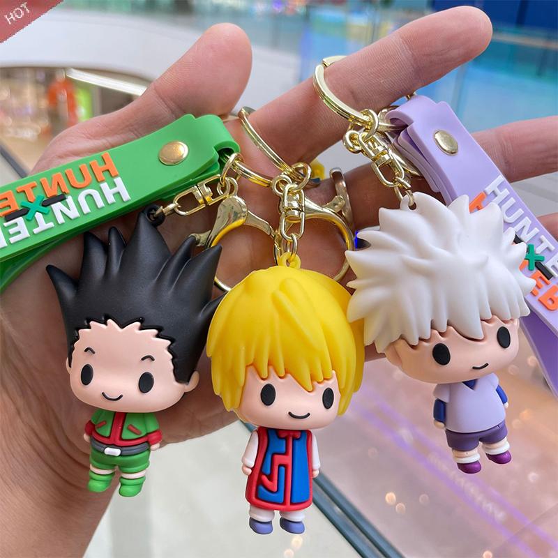 Anime HUNTER X HUNTER Figure Keychain Silicone GON·FREECSS Doll ...