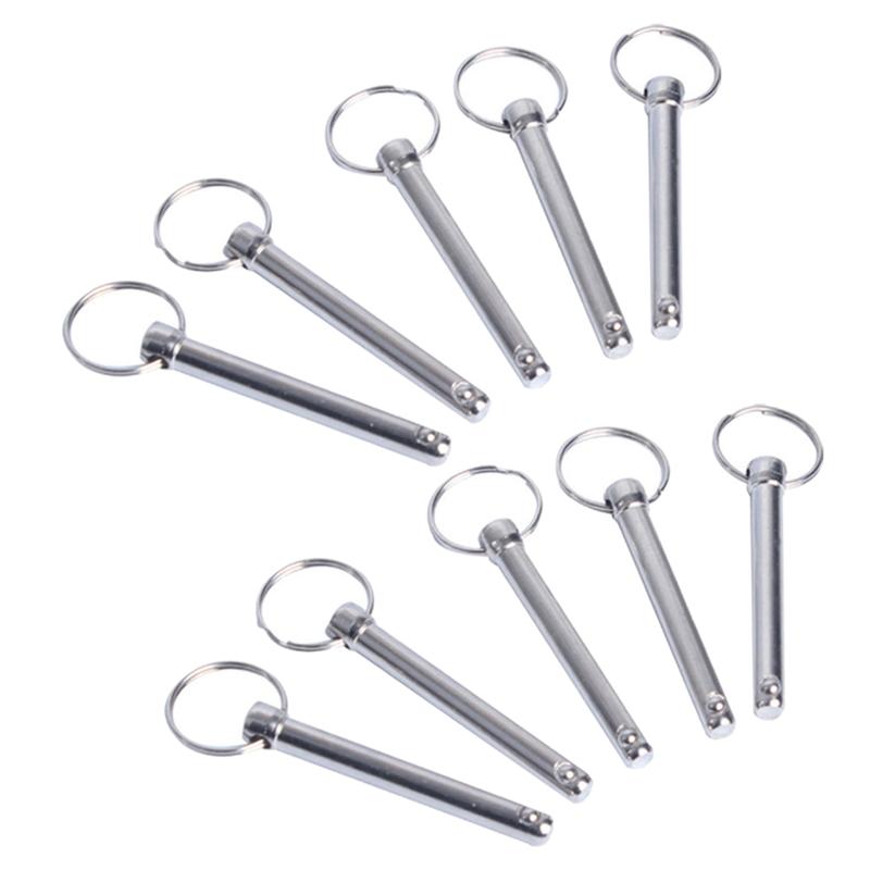 5Pcs Quick Releases Pin, 8x60mm Carbon Steel Safety Pin Locking ...