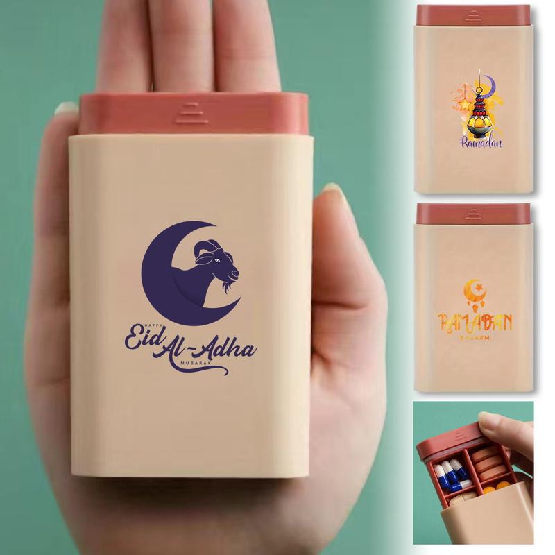 Ramadan Kareem Gift Pill Cutter Box Pill Splitter Storage Pemotong ...