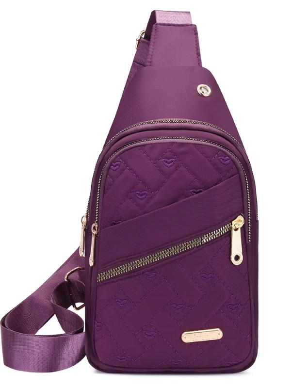 Women's Fashionable Heart Quilted Design Fanny Pack, Minimalist ...