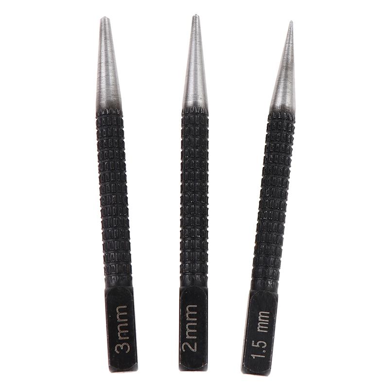 3Pcs/Set Non Slip Center Punch Pin Set Drill Bit Alloy Steel - TikTok ...