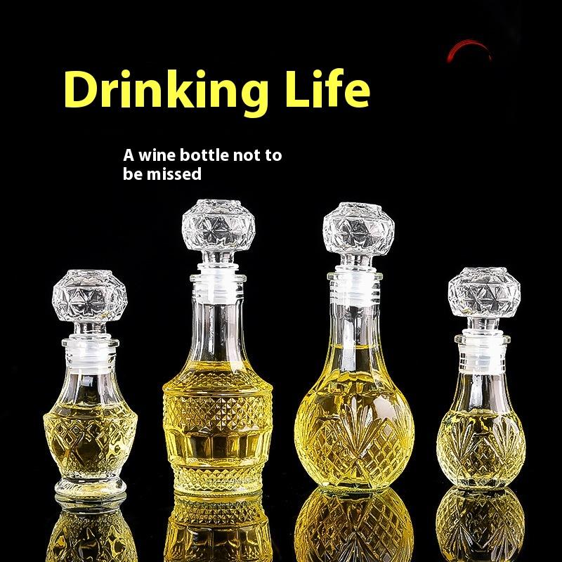 Botol Arak Ukiran Kaca, Rekaan Elegan, Set 2PCS, Gaya Vintaj - TikTok ...