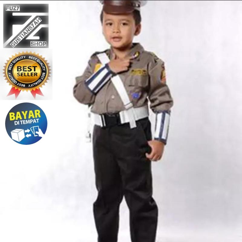 SERAGAM PROFESI BAJU POLISI ANAK KOSTUM POLISI ANAK - Shop | Tokopedia