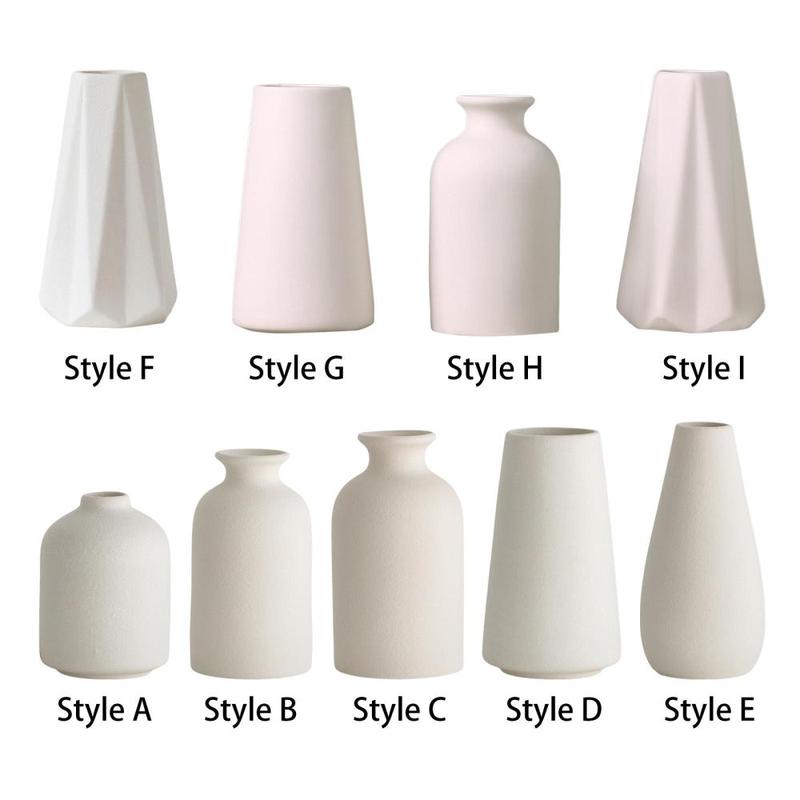 Ceramic Flower Vase Nordic Style Ceramic Vase for Office Farmhouse ...