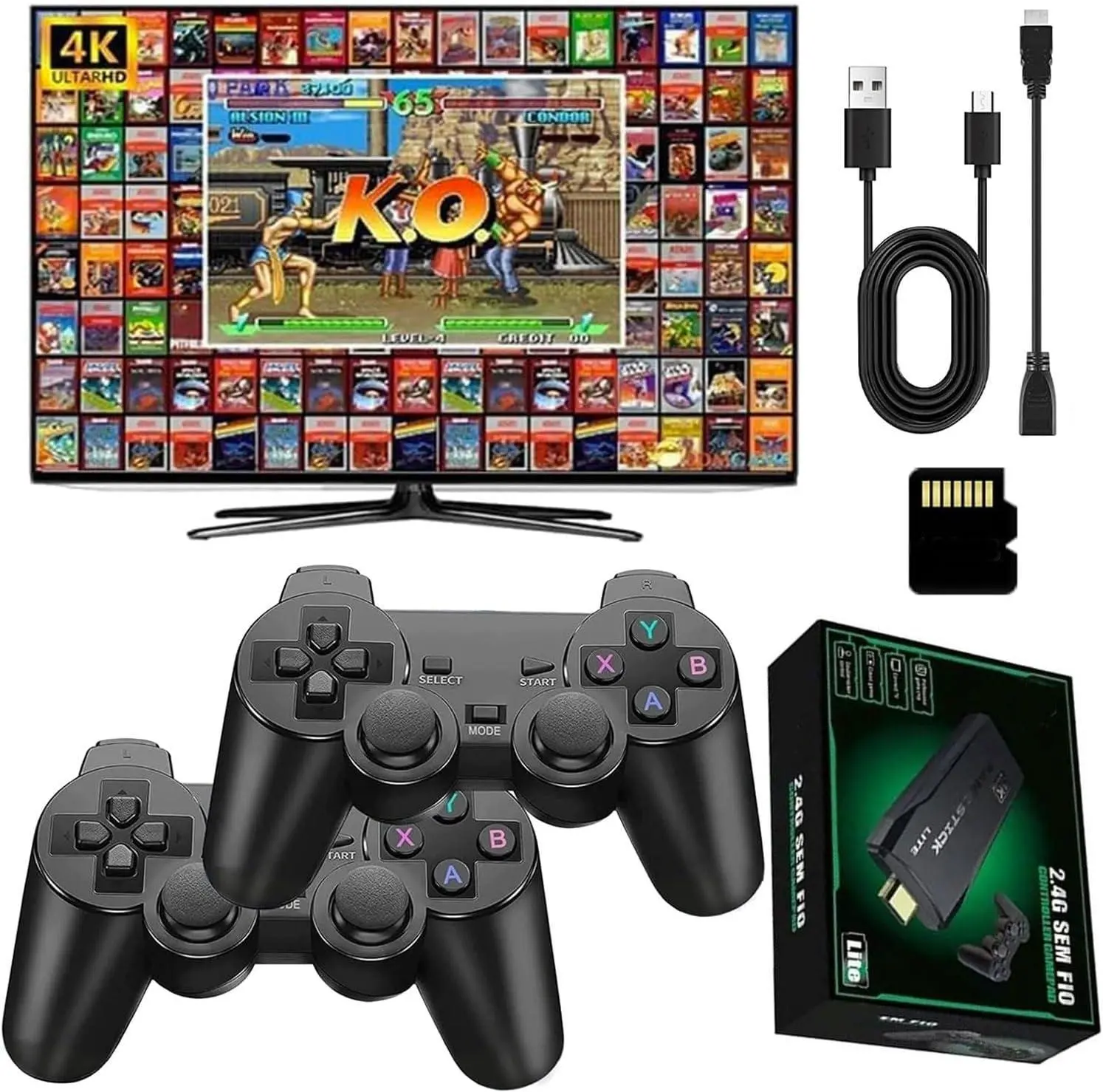 20000+Games 23 Emulators Retro Gaming Console 64g Wireless Game - TikTok Shop