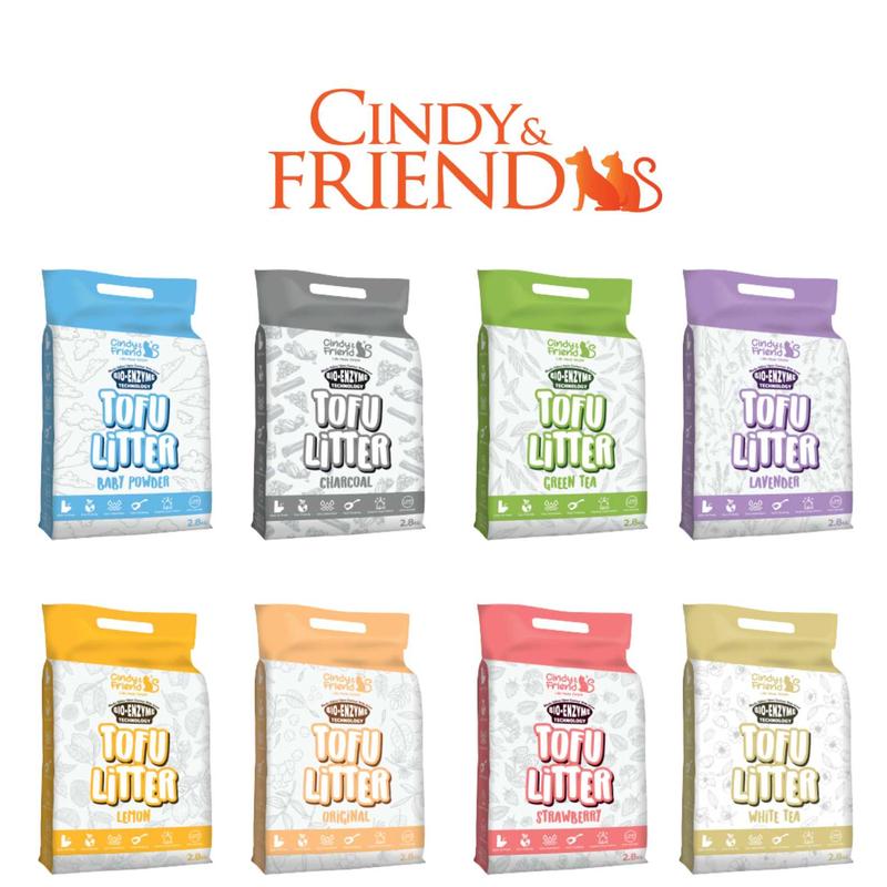 Cindy & Friends Tofu Litter Cat Litter 7L - ( Green Tea / Original ...