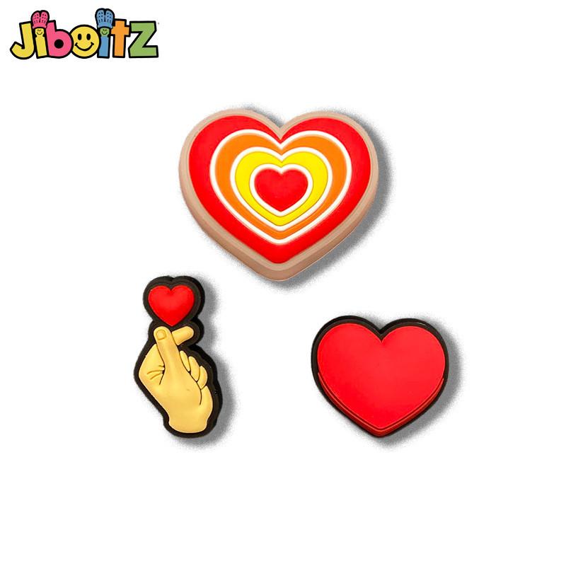 Led jibbitz cross charms Shoe Buckle Heart Flashing Light Hole - TikTok ...