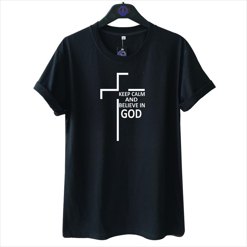 KAOS ROHANI SALIB KEEP CALM BIASA / UNISEX TSHIRT / DISTRO DESIGN ...