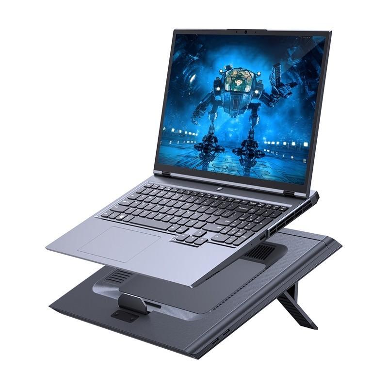 Baseus Cooling Pad Dual Fan Laptop Stand RGB ThermoCool - Grey - Shop ...