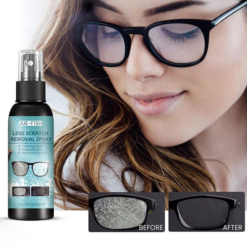 100ml Lens Scratch Remover Spray Repair Eye Glasses Refurbishment ...