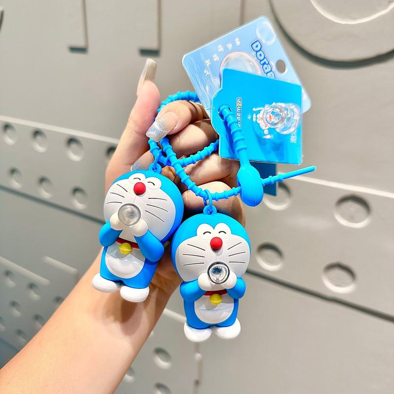 Cartoon Doraemon Decompression Spit Bubble Keychain Book Bag - TikTok ...
