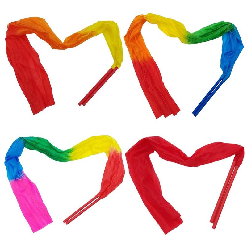 New Colorful Dancing Ribbons With Rod Silk Dance Ribbon Stag - TikTok ...