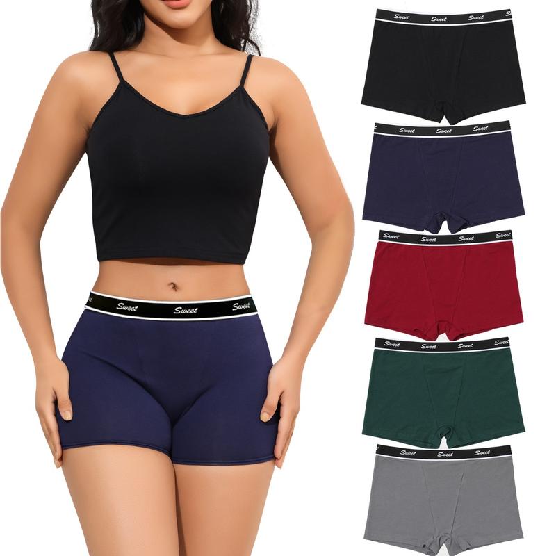 LEVAO Women Boyshorts Panties Cotton Boxer Briefs Underwear for ...