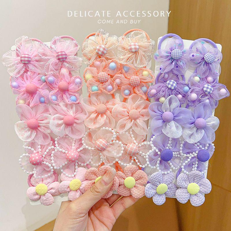 Aksesori Rambut Bunga Comel, untuk Kanak-kanak, Ikat Rambut Sakura ...
