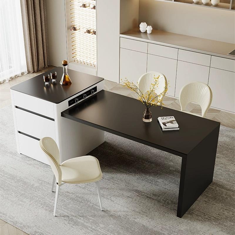 Modern High-End Stone Plate Kitchen Island Dining Table Integrated ...