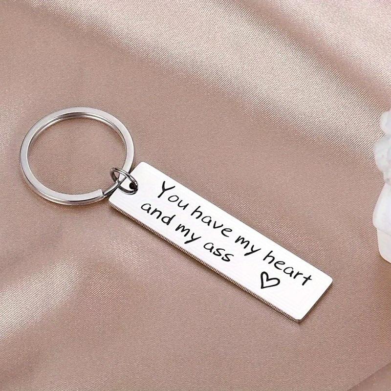 Funny Keychain For Couple, You Have My Heart And..ass Stainless Steel ...