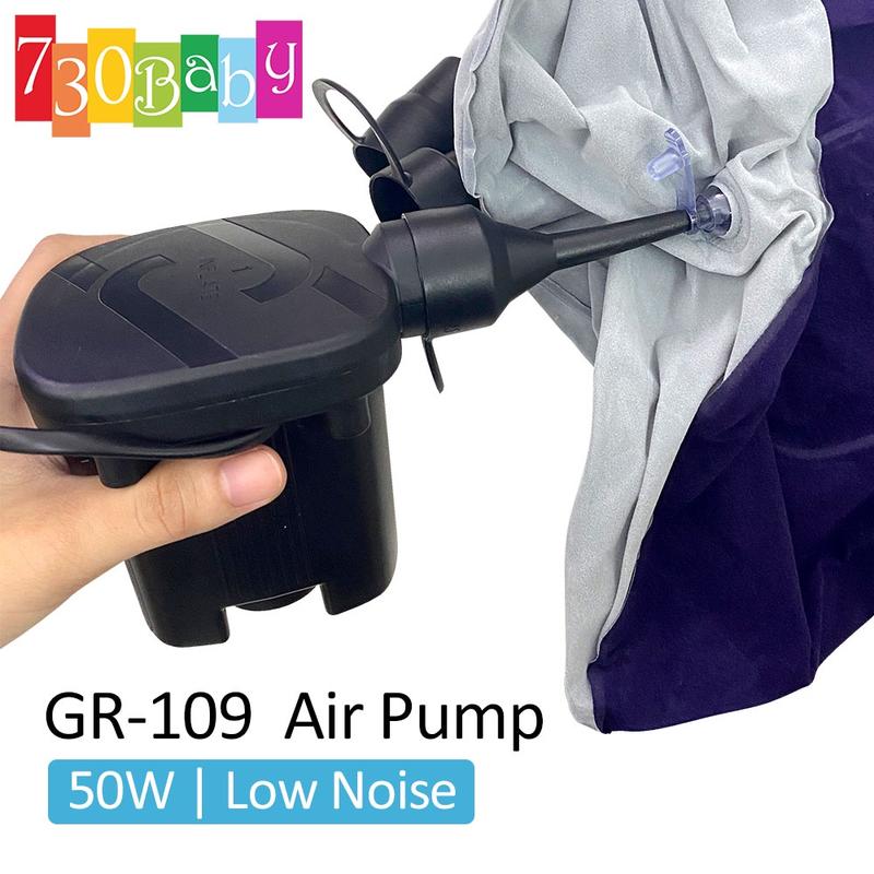 Portable 220V-240V Electric Air Pump Inflate Deflate with 3 Nozzles ...