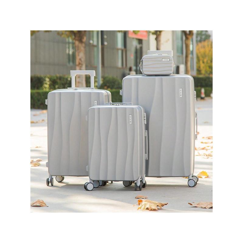 UUH Luggage Set Of 4 - (20/24/28 Inches + Carry-On Satchel) Universal ...