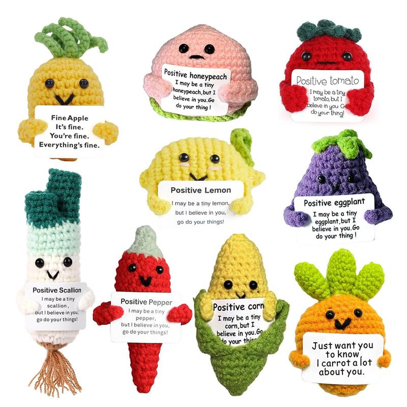 Cute Crochet Vegetable Doll, Handmade Positive Vegetable Dol - TikTok Shop