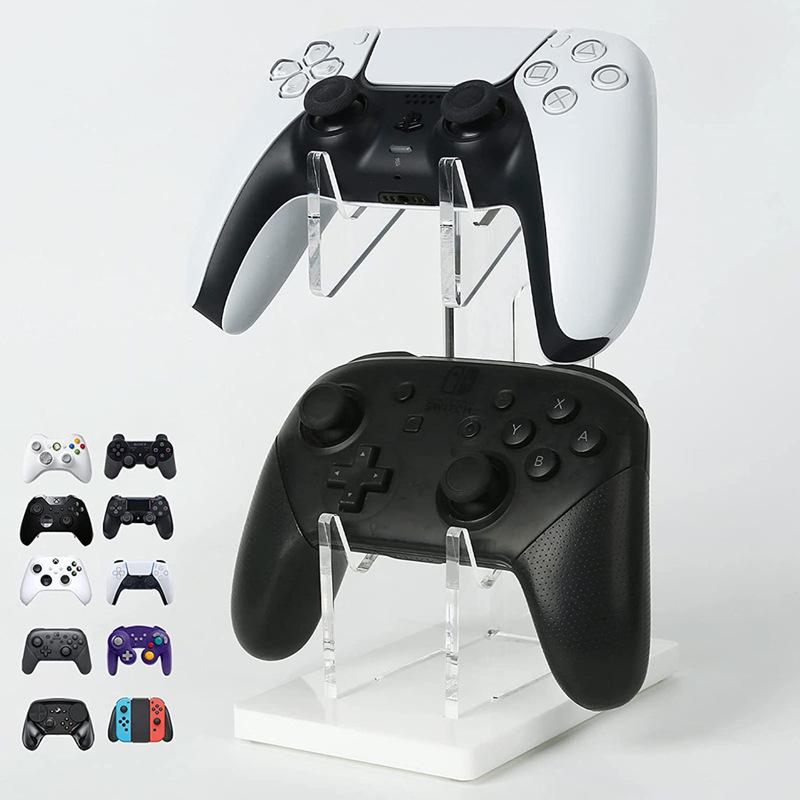 Acrylic Double Layer Game Controller Stand PS4 PS5 Desktop Holder ...