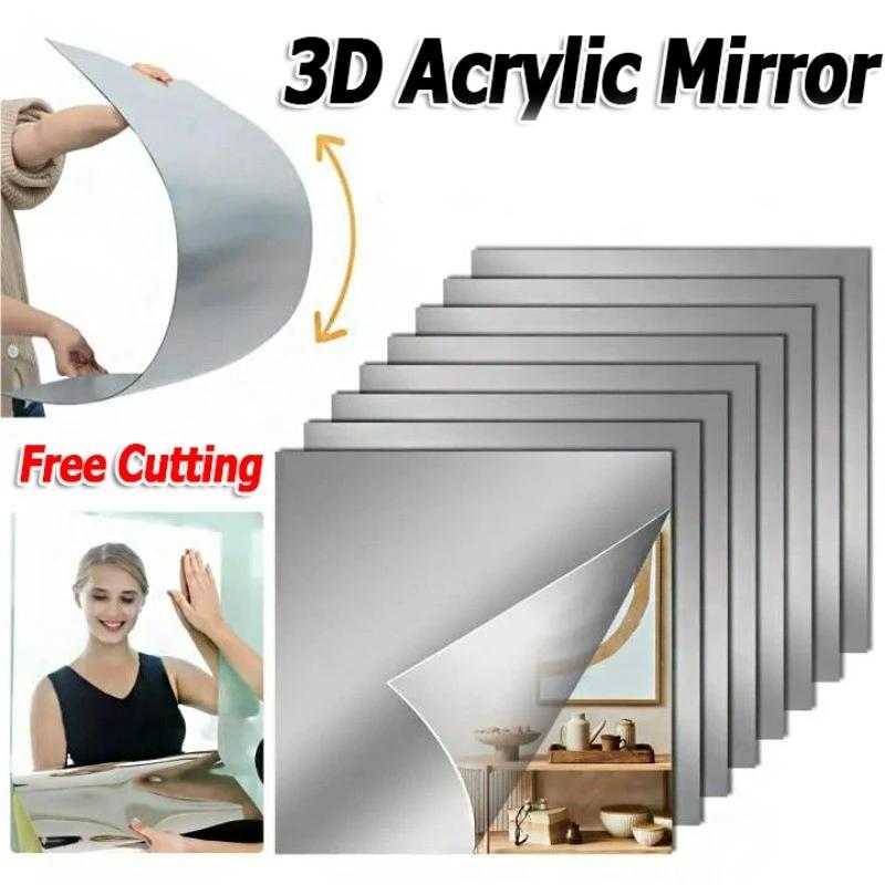 (Buy 1 take 1) 1/3/5Sets Acrylic Soft Mirror Stickers/DIY Make-up ...