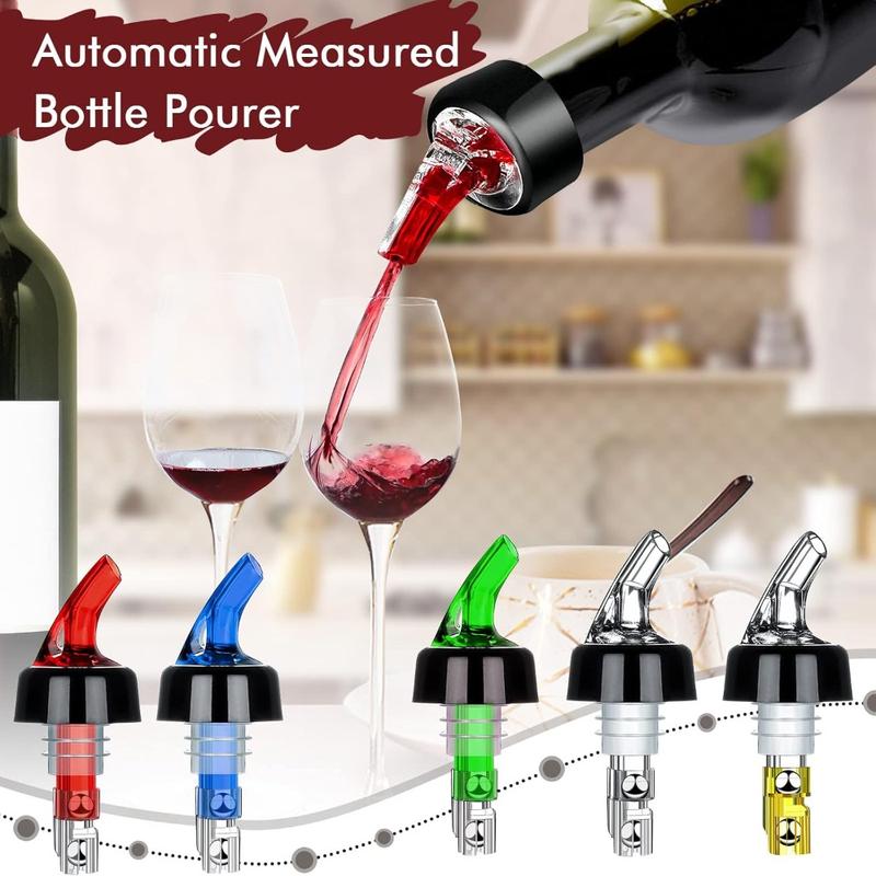 New 1oz Liquor Pour Spout Automatic Measured Bottle Pourer Bartending ...