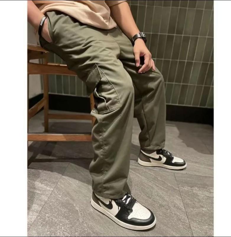 Maong Cargo Pants Makapal 6 Pocket Straight Cut Side Pockets - TikTok ...