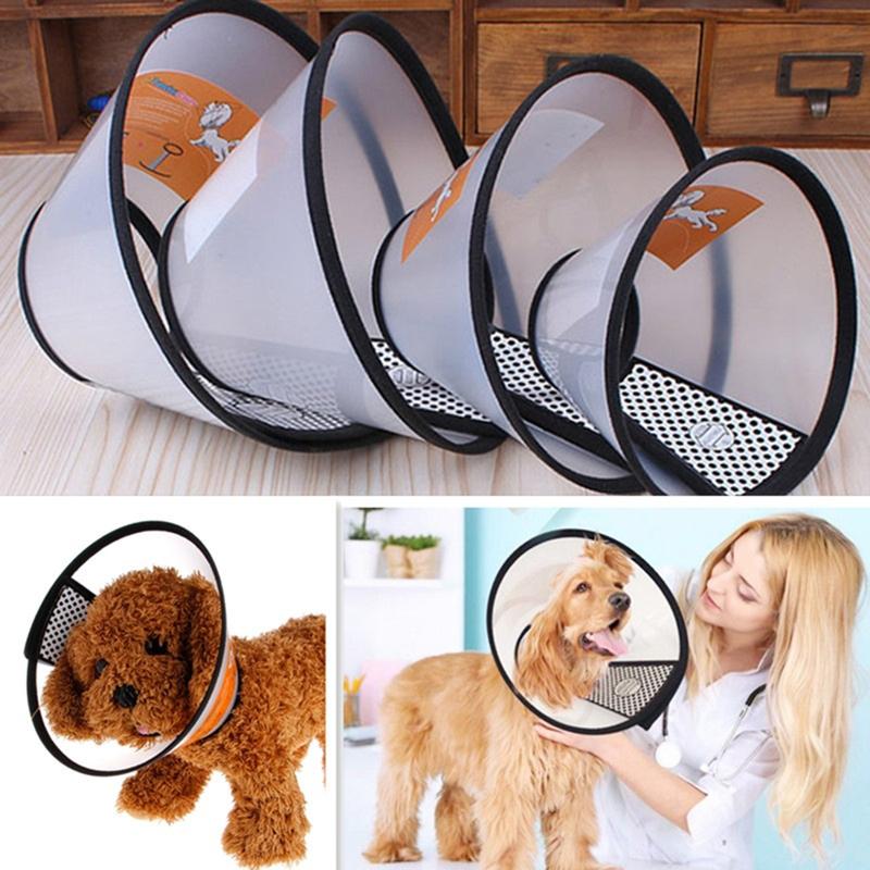 Pet Neck Cover Adjustable Safety Healing Plastic Dog Cats Anti - TikTok ...