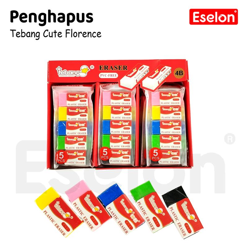 1pak Penghapus Polos Warna Warni/ 1pak Penghapus Kotak - Shop | Tokopedia