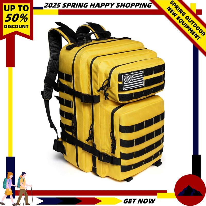 Bumblebee Color 45L Military Tactical Backpack Molle System Assault Pack 3 Day Bag Outdoor ...