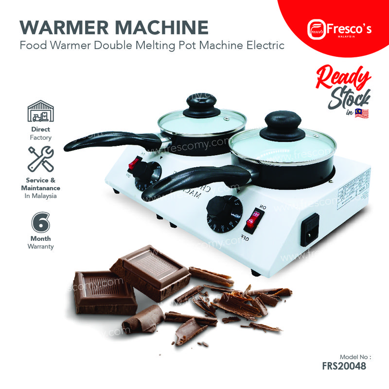 Fresco Food Warmer Double Melting Pot Machine Electric Chocolate ...