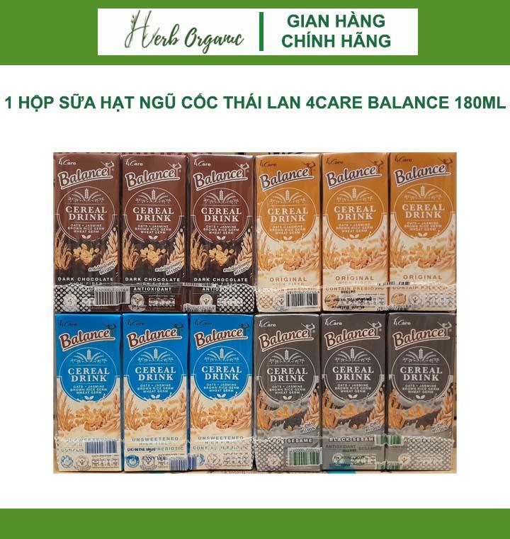 1 HỘP SỮA HẠT NGŨ CỐC THÁI LAN 4CARE BALANCE 180ML - TikTok Shop Vietnam