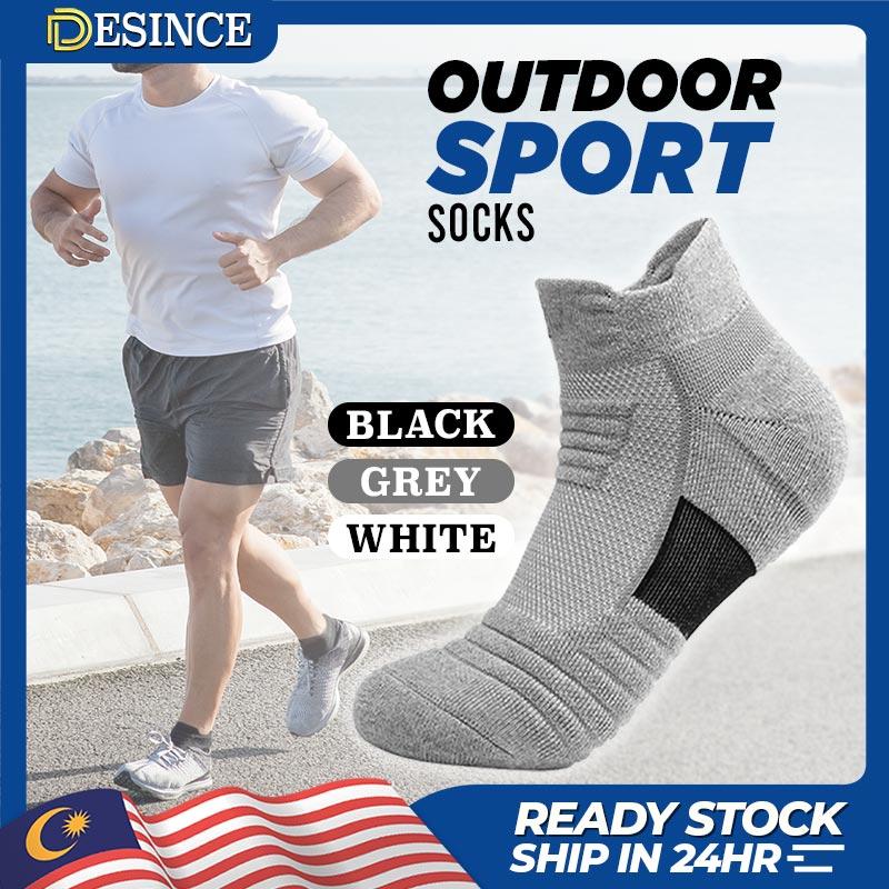 DESINCE Sport Socks Thick Quality Stokin Tebal Running Badminton ...