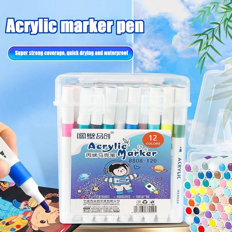 12/24/36/48/60/80 Colors Acrylic Marker Pen Set Color Marker - TikTok ...