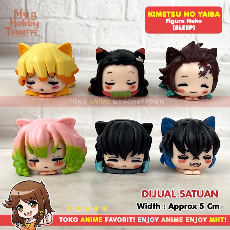 Figure Anime Demon Slayer Kimetsu no Yaiba Neko Cat Sleep Tanjiro ...